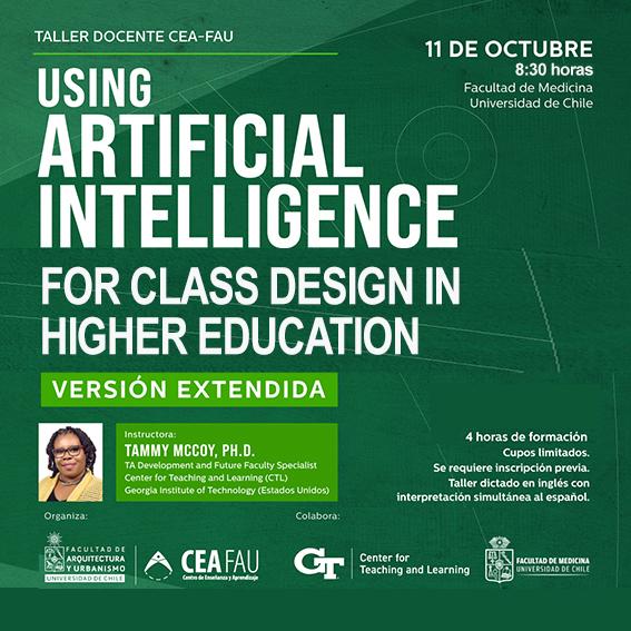Workshop Using artificial intelligence for class design in higher education - Universidad de Chile