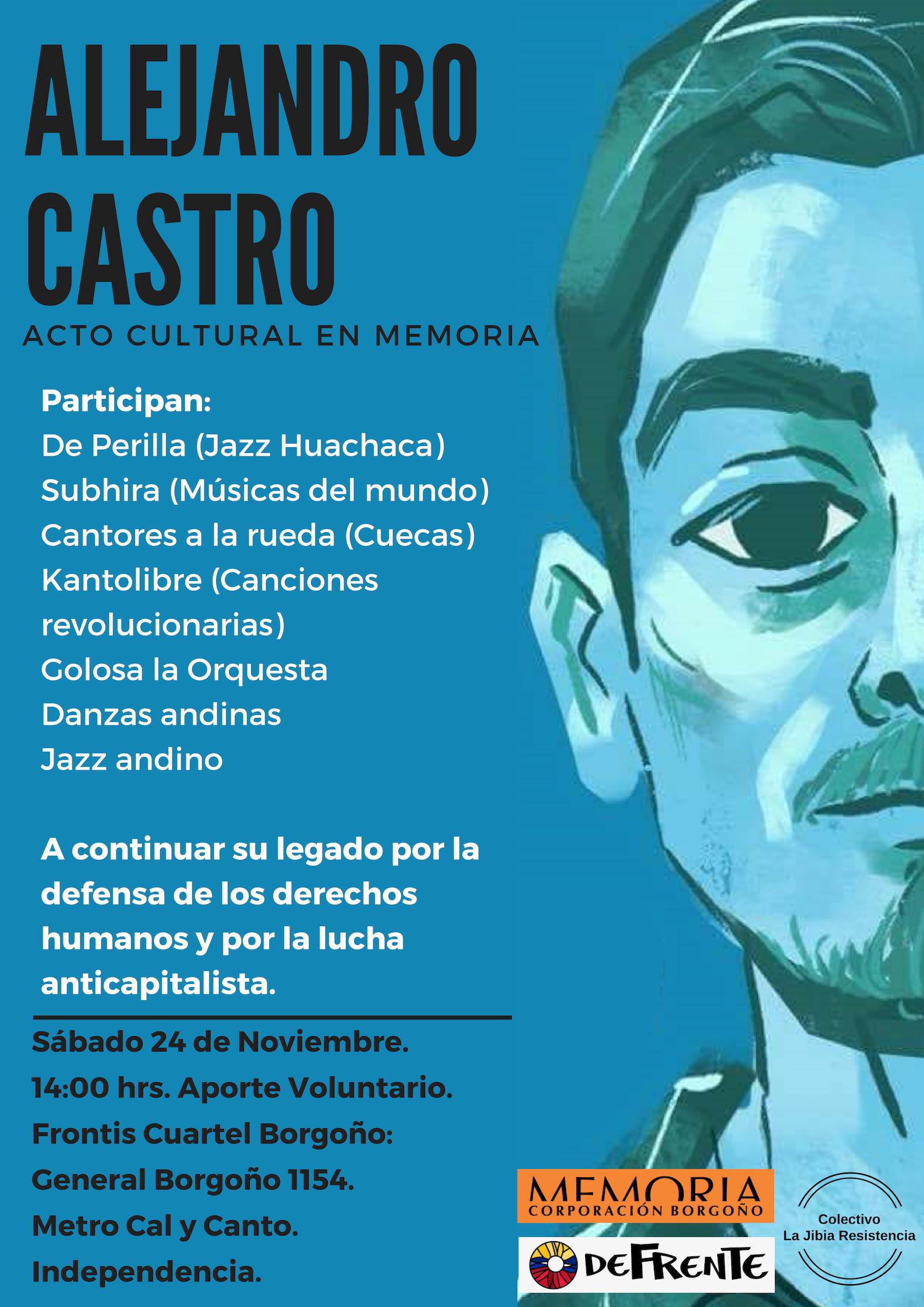 Acto Cultural en memoria Alejandro Castro - Escuela de Salud Pública